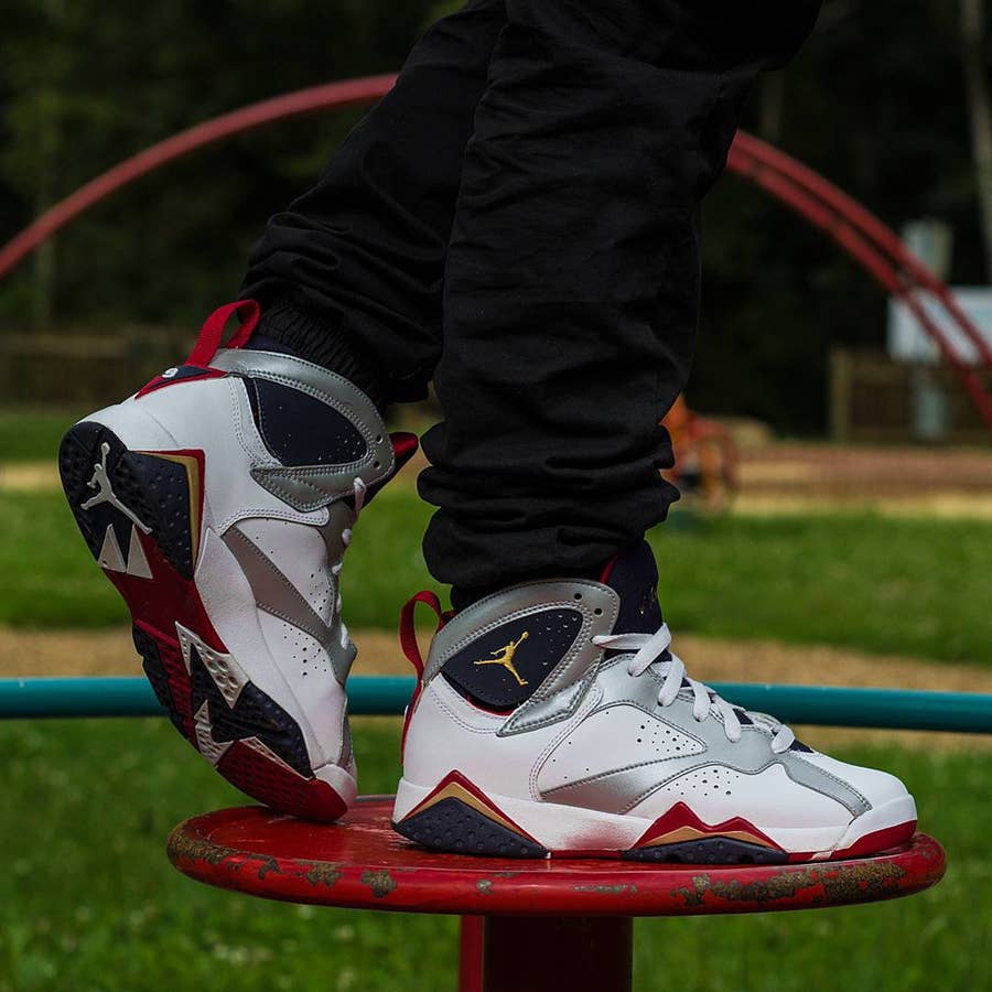Jordan 7 Olympic On Feet