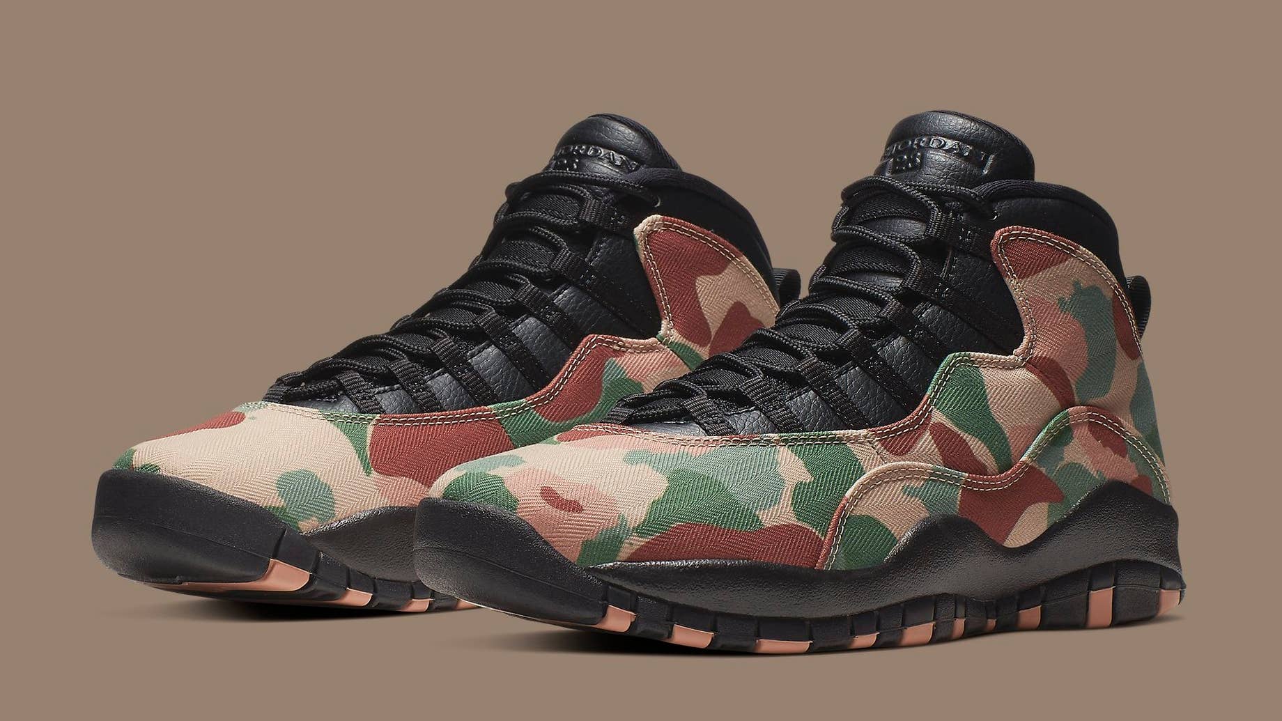 Detailed Look at Both 'Camo' Air Jordan 10s | Complex