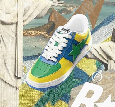 Bape Dresses Bape Stas in National Colors | Complex