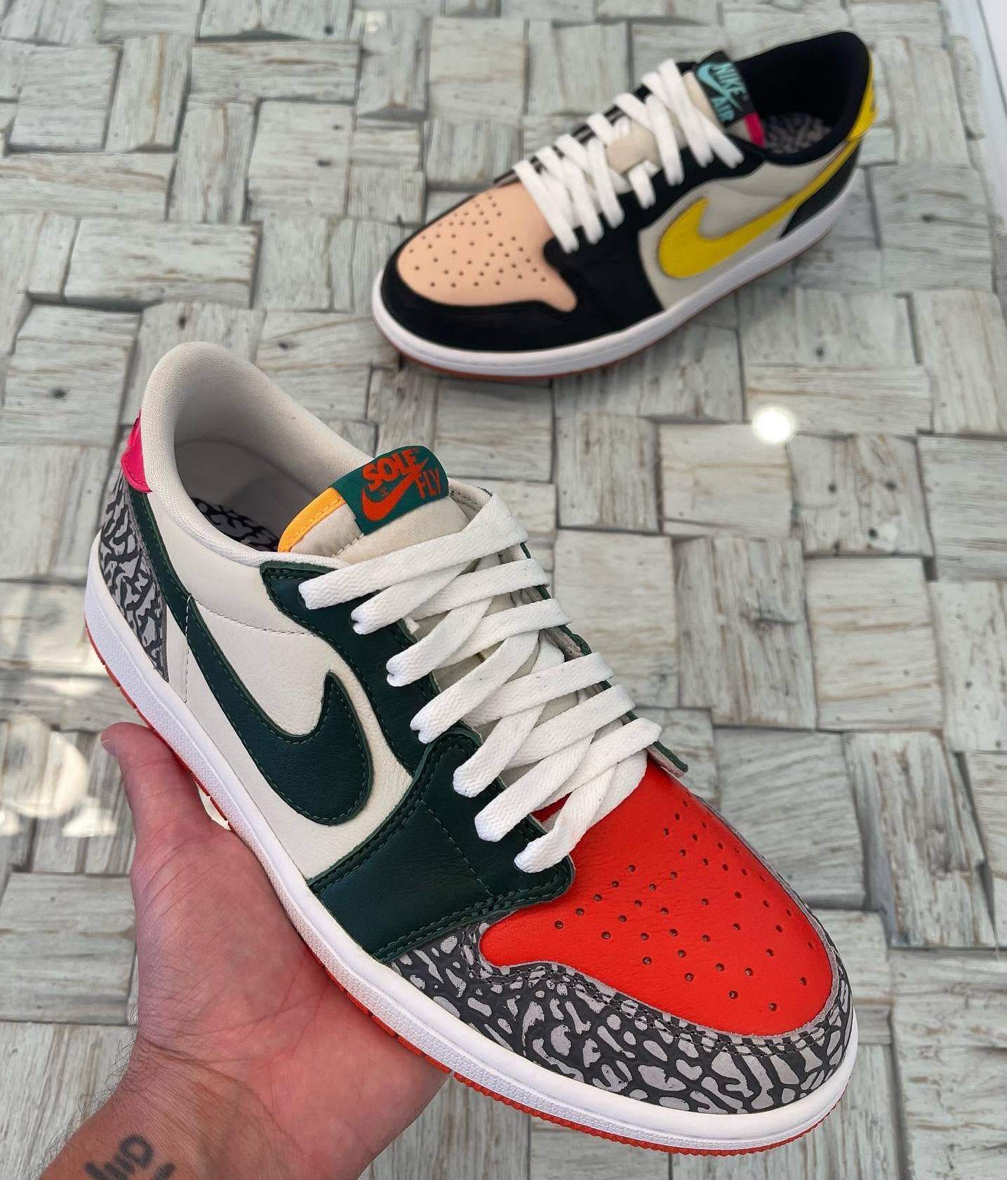'What the' SoleFly x Air Jordan 1 Low Sample Surfaces | Complex