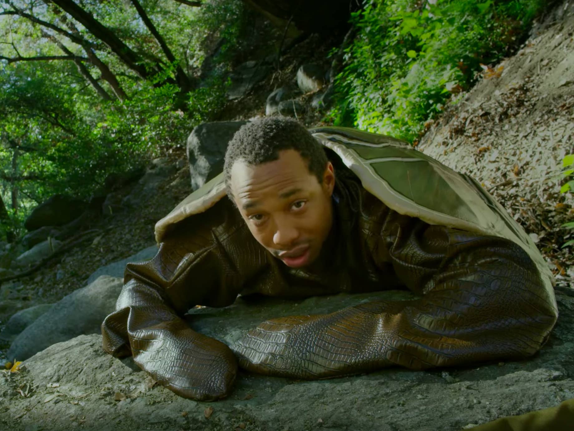 LA Rapper Old Man Saxon Becomes a Turtle in Captivating "Sunday Saxon ...