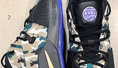 Camouflage Print Covers the 'EYBL' Nike PG 2 | Complex