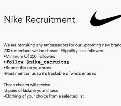 Fake Nike Recruitment Campaign Goes Viral | Complex