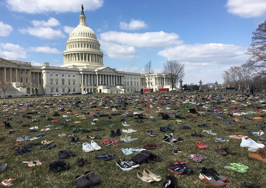 Protestors Leave Thousands of Shoes at U.S. Capitol | Complex