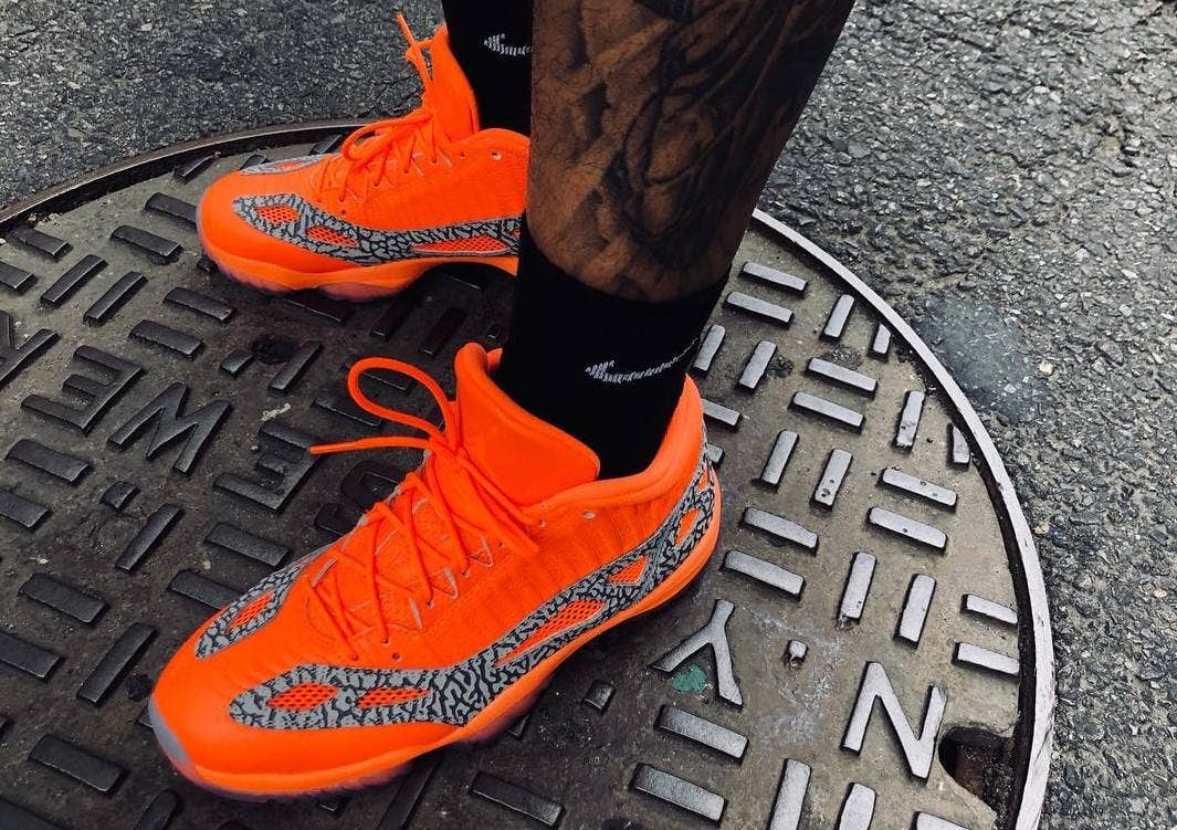 These "Flash Crimson" Air Jordan 11 Low IEs May Be Releasing | Complex