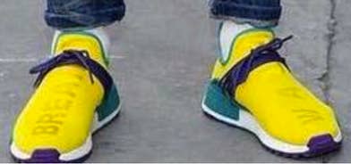 Pharrell Seen Rocking New Colorway of NMD Human Race | Complex