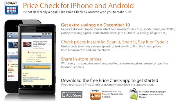 Amazon Takes Aim At Physical Retailers With Price Check App | Complex