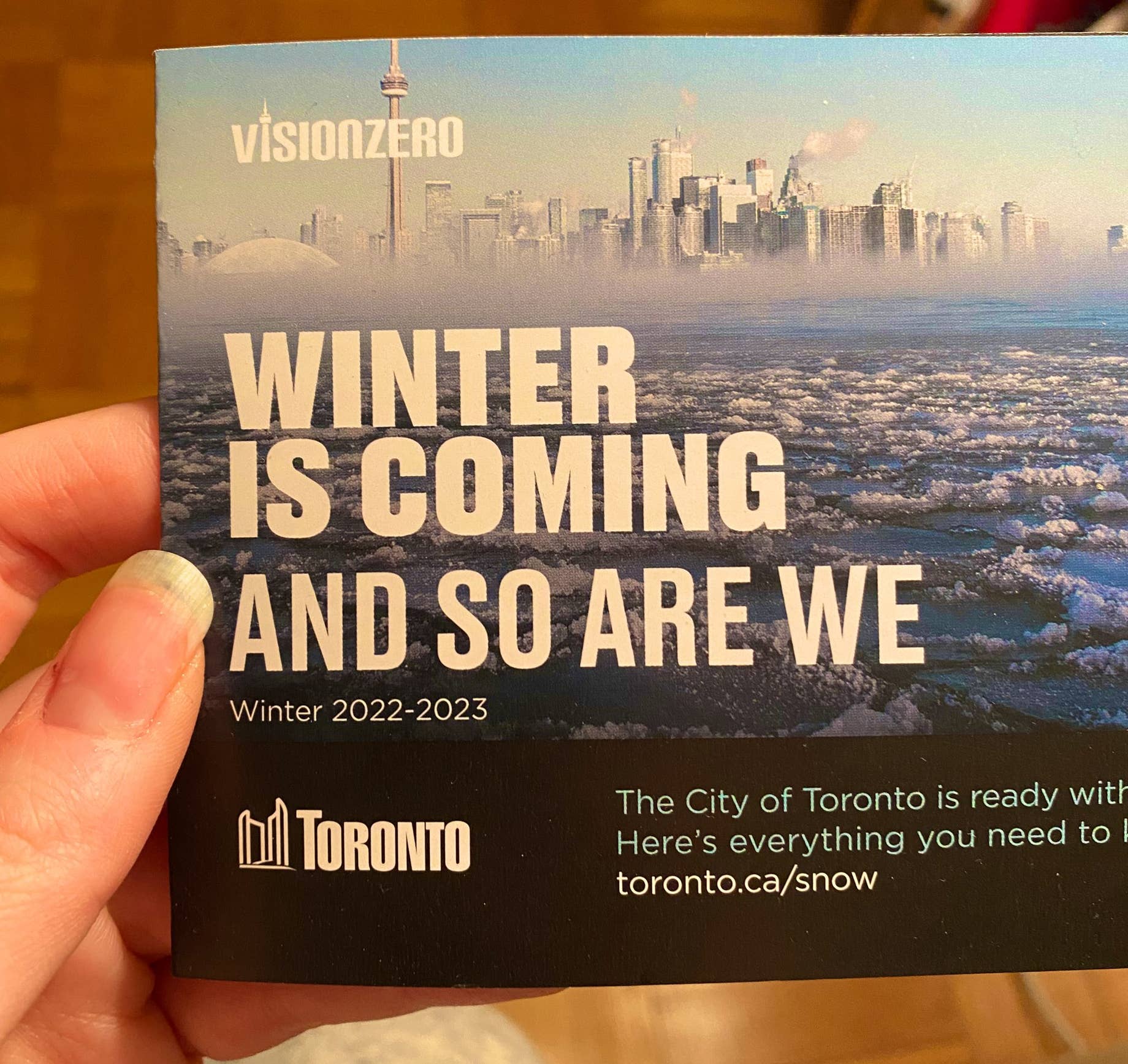 Twitter Reacts to Toronto's "Winter is Coming and So Are We" Pamphlet ...
