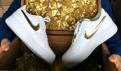 Nike Gave Cristiano Ronaldo Air Force 1s With Real Gold Swooshes | Complex