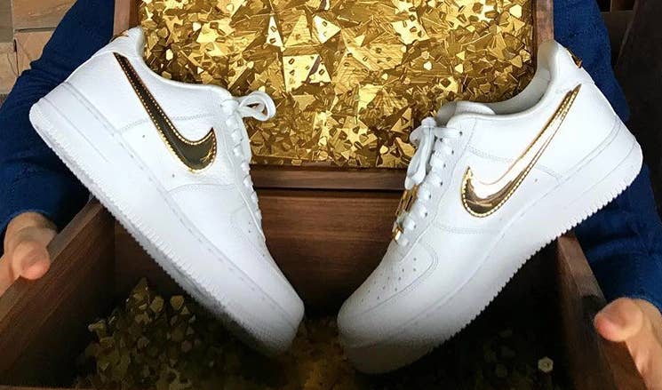 Nike Gave Cristiano Ronaldo Air Force 1s With Real Gold Swooshes | Complex
