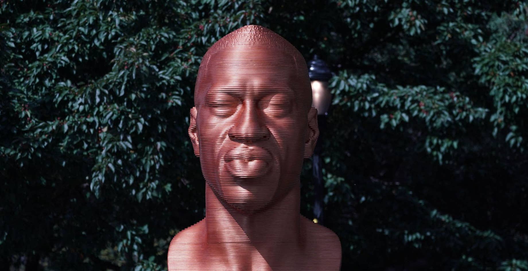 George Floyd Statue in New York City Vandalized Just 2 Days After ...