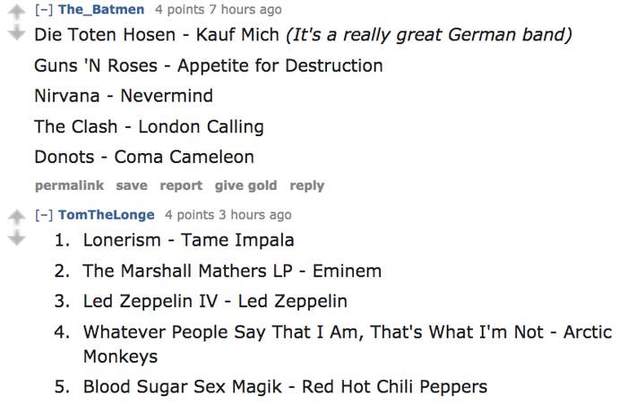 What Are Your Five Favorite Albums? | Complex