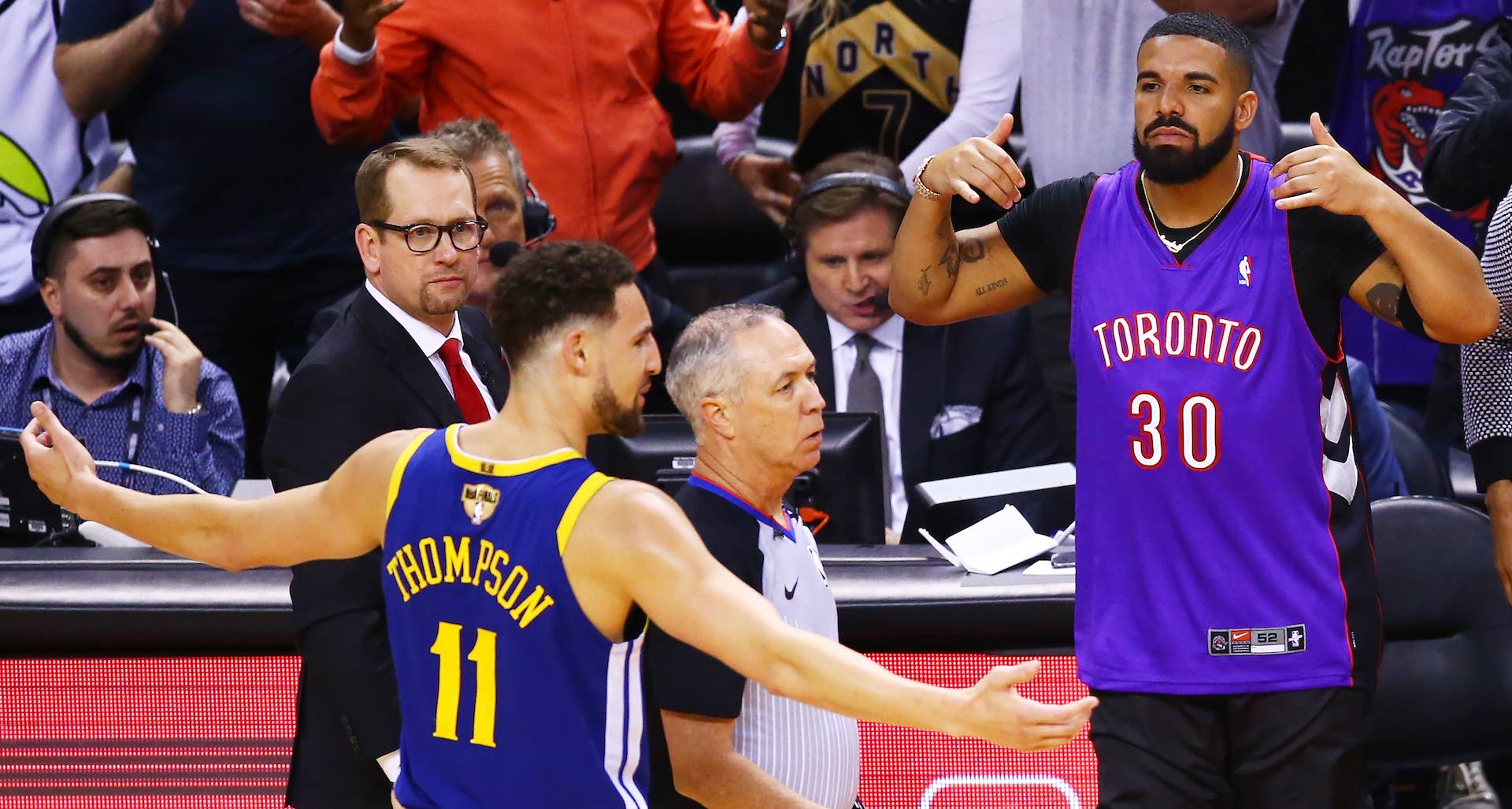 Watch Drake's Hilarious Reenactment of Klay Thompson's Viral Boat Video ...