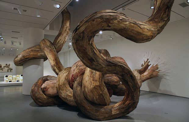 Amazing Sculptures Make Tree Trunks Burst Through Walls | Complex