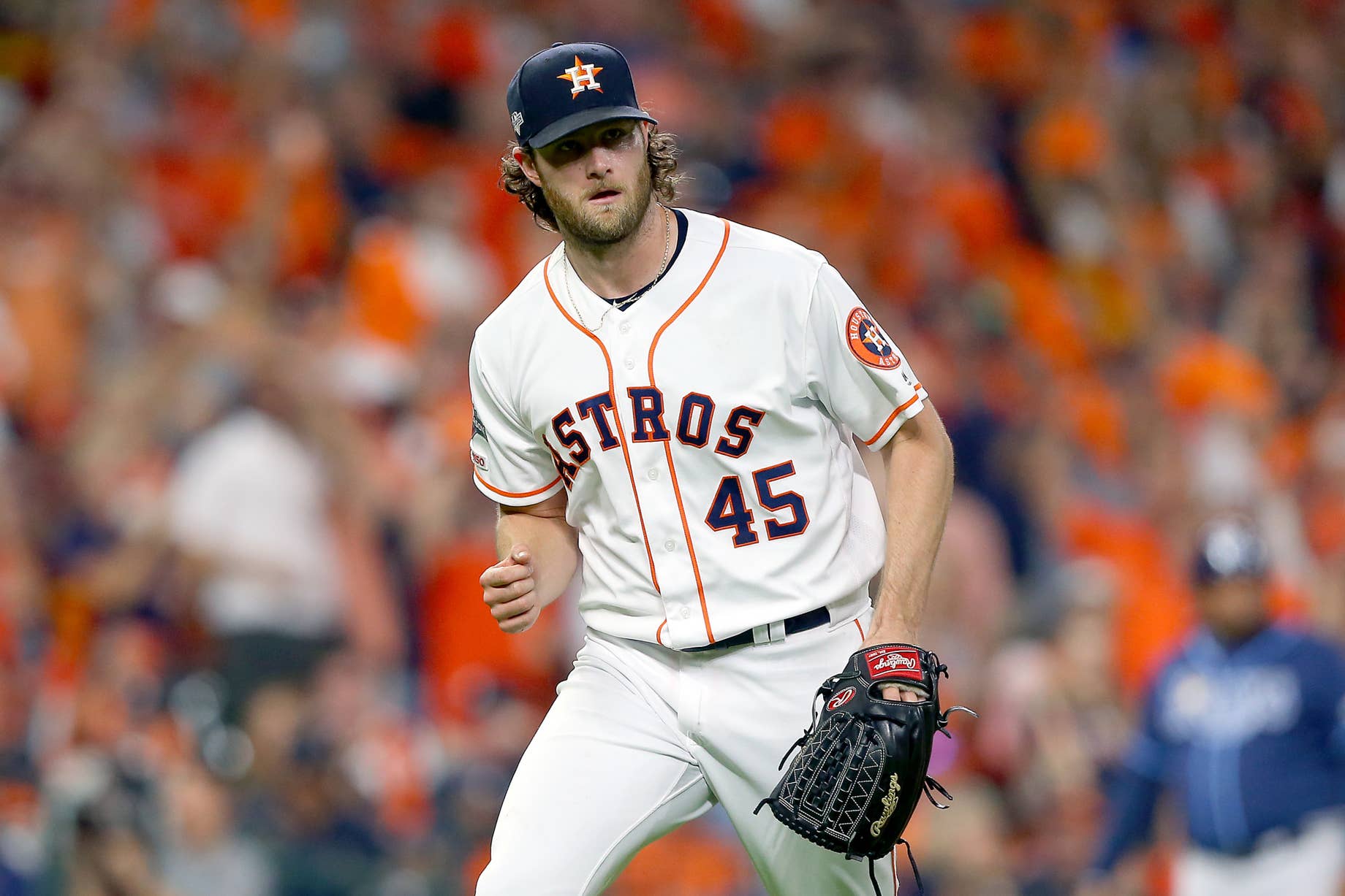Two Women Behind Home Plate Flashed Astros Pitcher Gerrit Cole at World ...