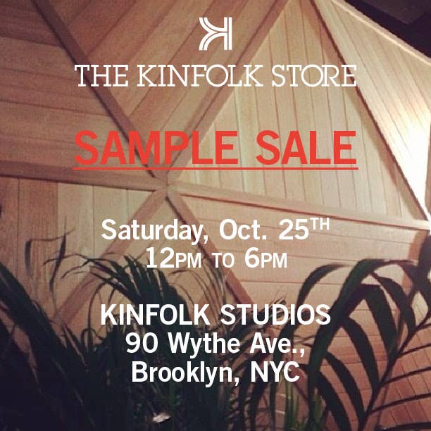 Ditch Your Weekend Plans, Because Kinfolk Is Hosting a Sample Sale This ...