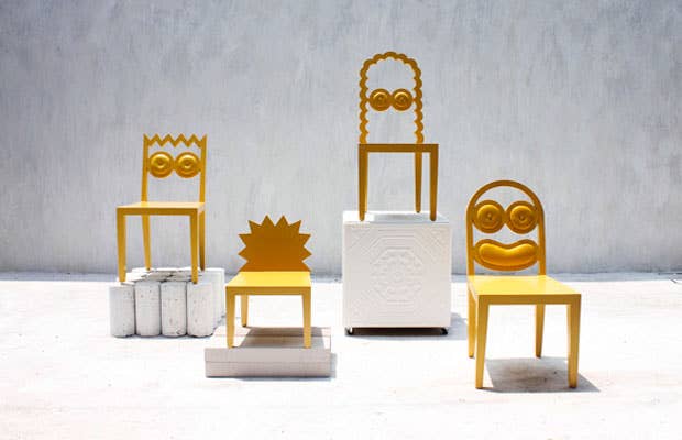 Simpsons Caricature Chairs By 56thStudio | Complex