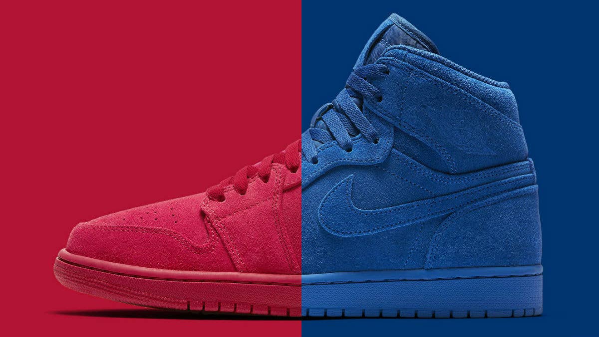 Red and Blue Suede Air Jordan 1s On the Way | Complex