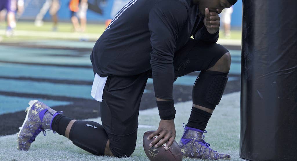 #SoleWatch: Cam Newton Wears Prince-Themed Cleats Against Minnesota | Complex