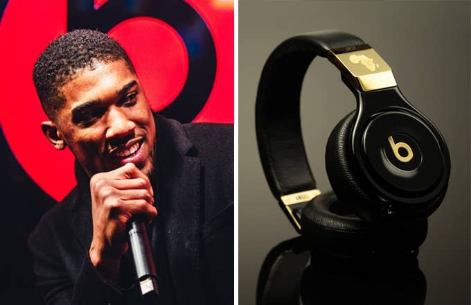 Anthony Joshua Links up with Beats by Dre to Create Custom 24K Gold ...