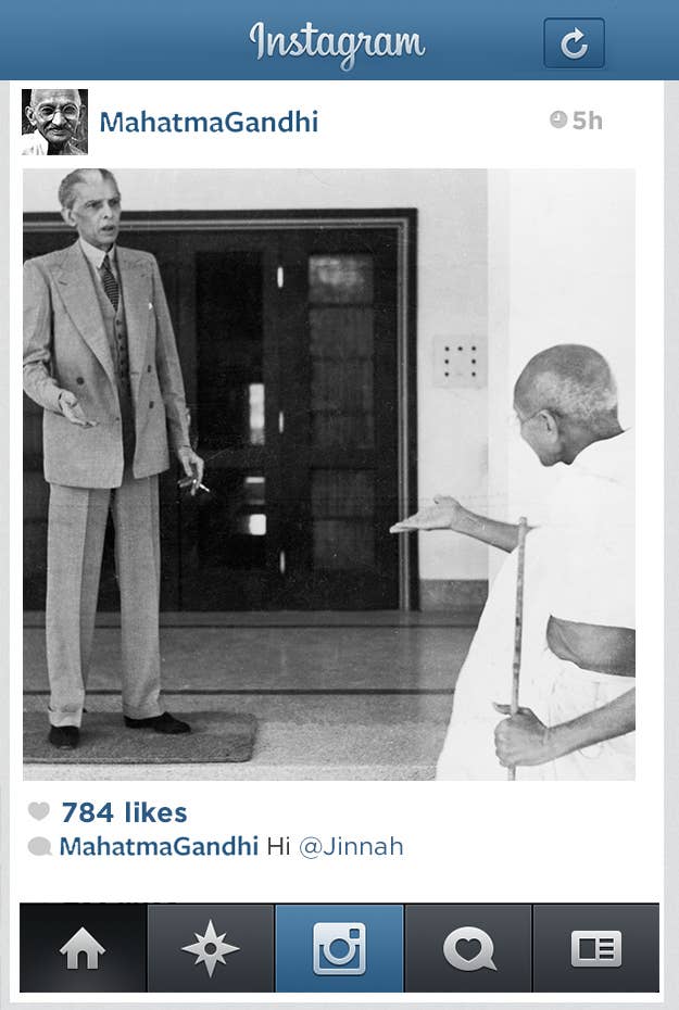 If Mahatma Gandhi Had An Instagram Account