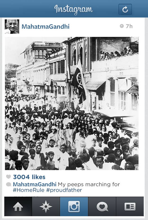 If Mahatma Gandhi Had An Instagram Account
