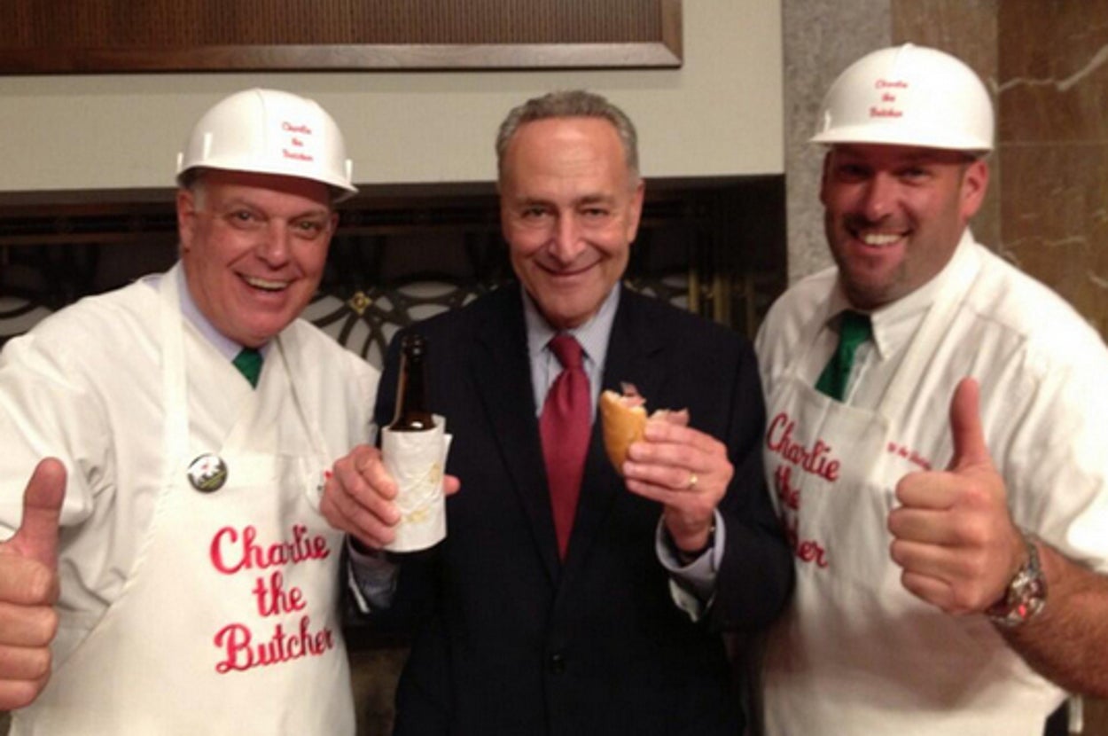 Chuck Schumer Is The King Of Posing With Food And Booze