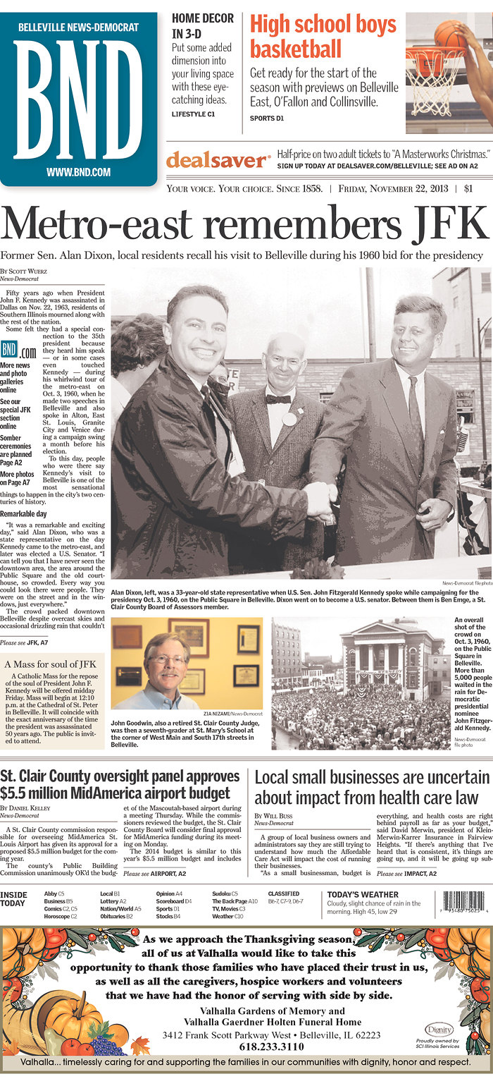 How Newspapers From All 50 States Remembered The Kennedy Assassination