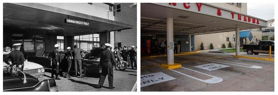 Haunting Photos Of JFK Assassination Landmarks, Then And Now