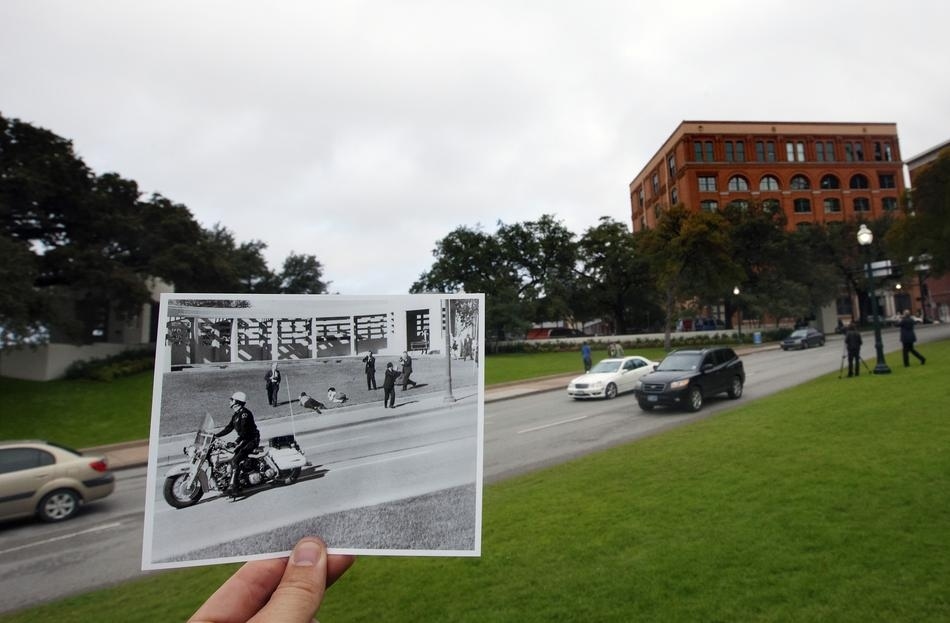 Haunting Photos Of JFK Assassination Landmarks, Then And Now