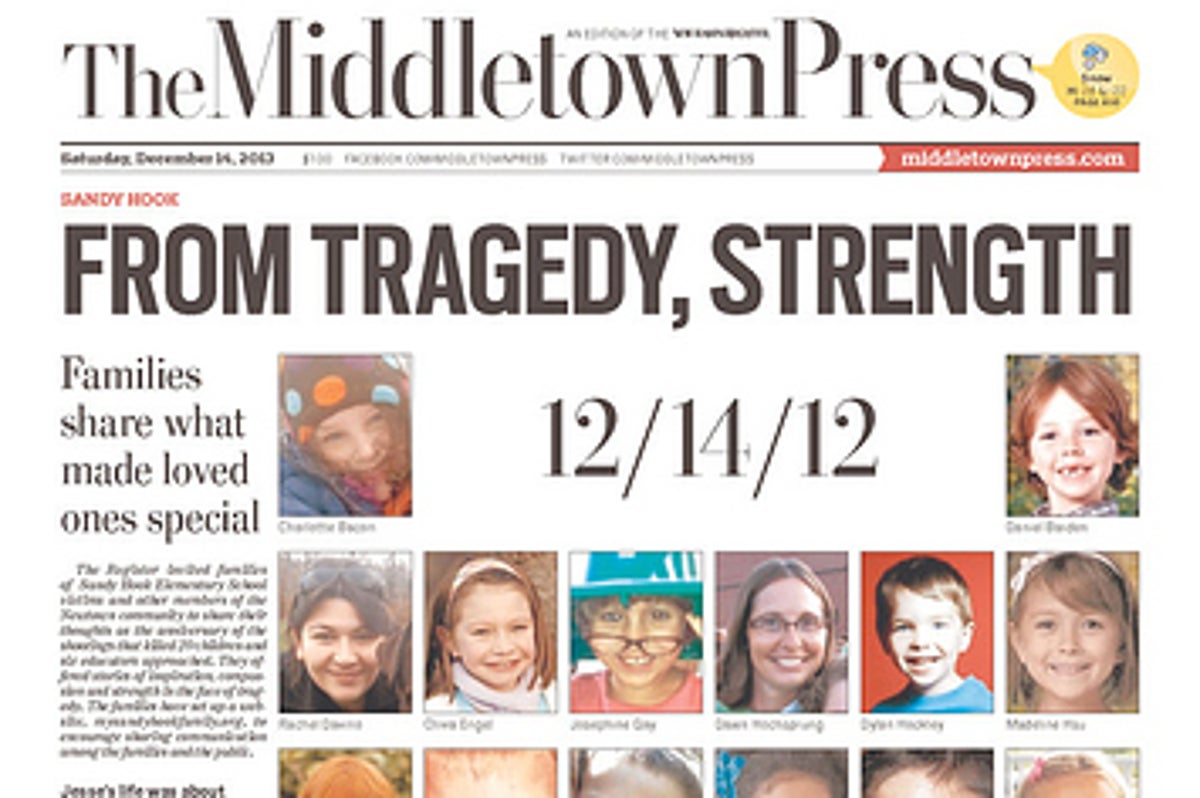 Connecticut Newspaper Front Pages Mark One Year Since Sandy Hook