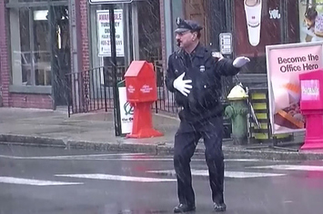 Traffic Cop Busts A Move