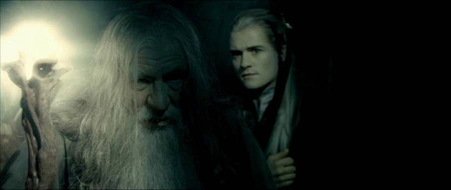 legolas making faces in background