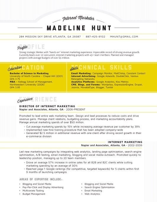 CV Layout Examples Reed co uk CV Layout Examples Reed co uk