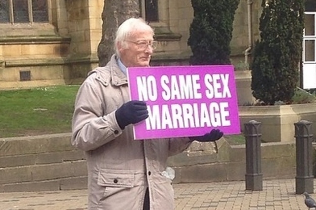 This Man Staged A Lonely Protest Against Same-Sex Marriage
