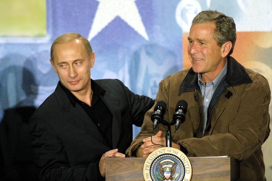 The 25 Biggest Bromance Moments Between George W. Bush And Vladimir Putin