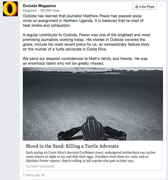 Veteran Journalist Matthew Power Dies While On Assignment In Uganda