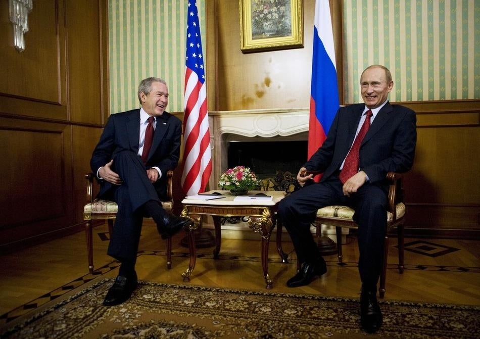 The 25 Biggest Bromance Moments Between George W. Bush And Vladimir Putin