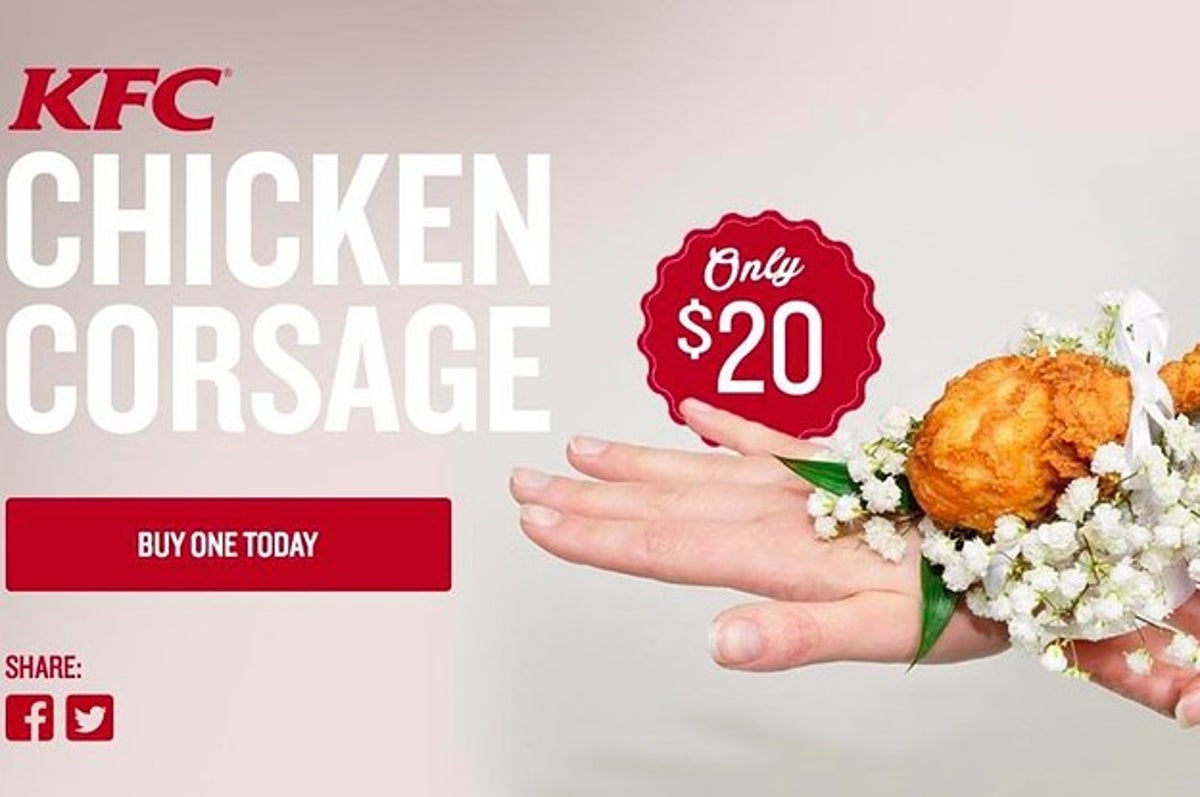 Thanks To KFC, You Can Now Buy A Corsage Made Of Chicken