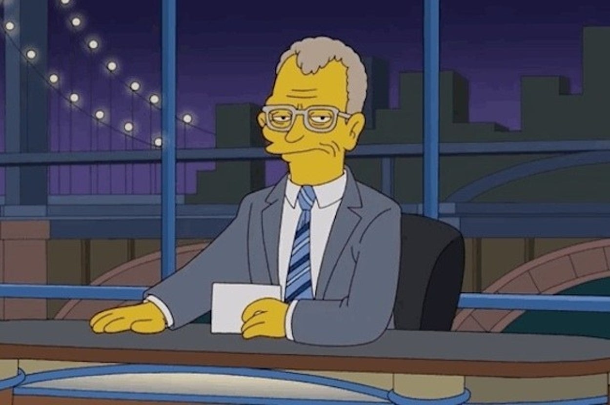 "The Simpsons" Bids Farewell To David Letterman In A Sweet Couch Gag ...