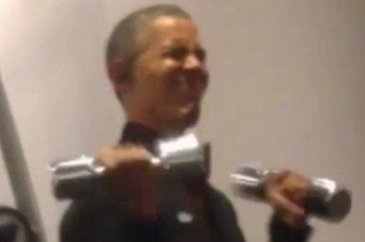 Someone Recorded Video Of President Obama Working Out