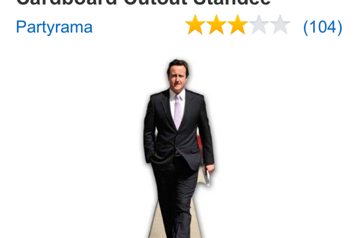 There's A Cardboard Cutout Of David Cameron On Amazon And The Reviews ...