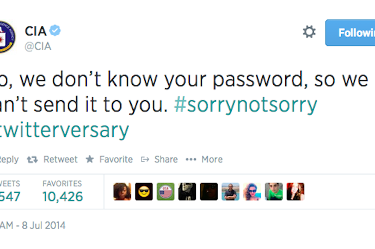 What The CIA Twitter Account Really Means To Say