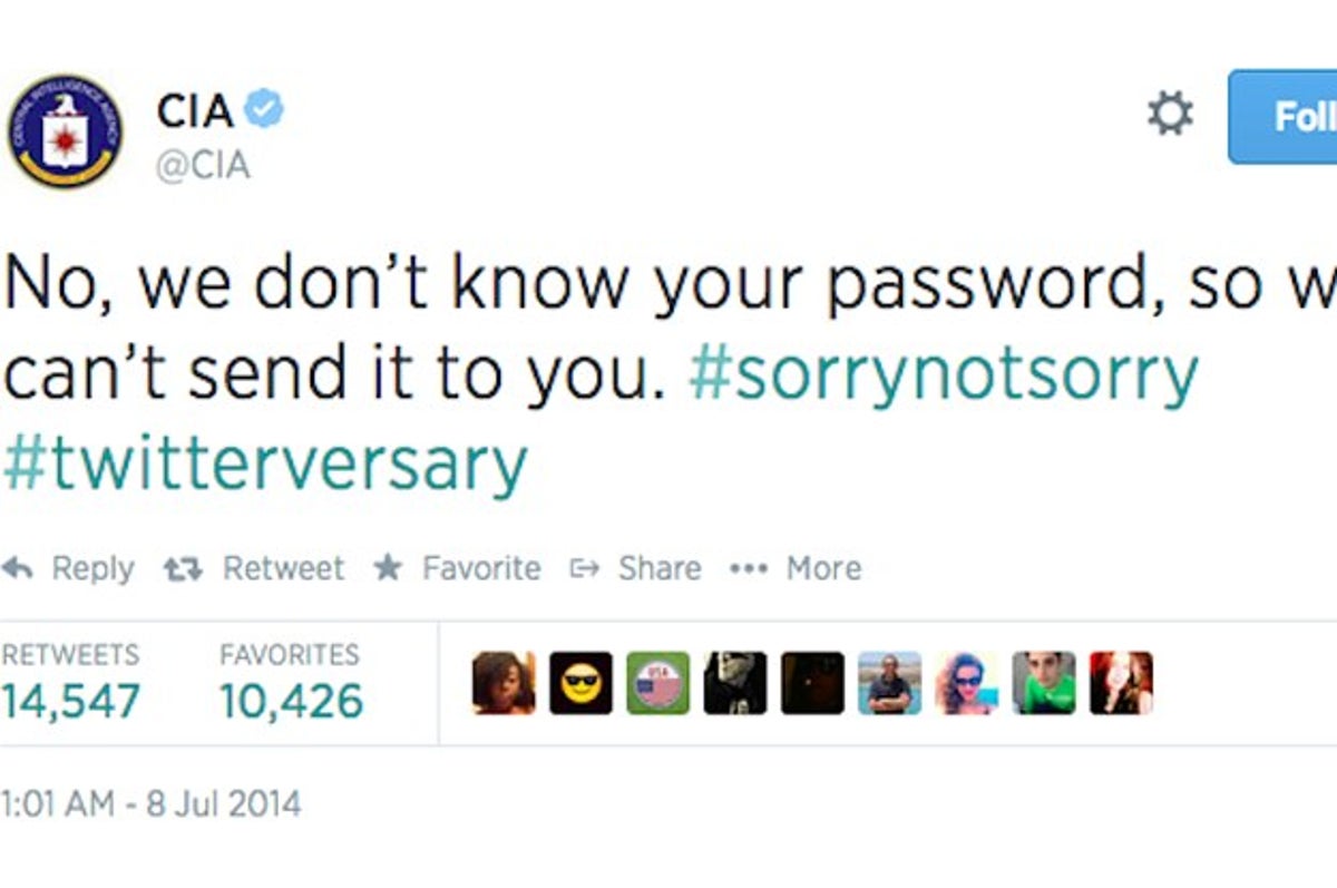 What The CIA Twitter Account Really Means To Say