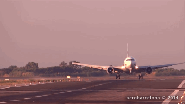 Two Planes Almost Collide When A Jetliner Crosses The Runway Right When ...