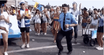 This 25 Second Video Of A Dancing Swedish Cop Is All You Need Today