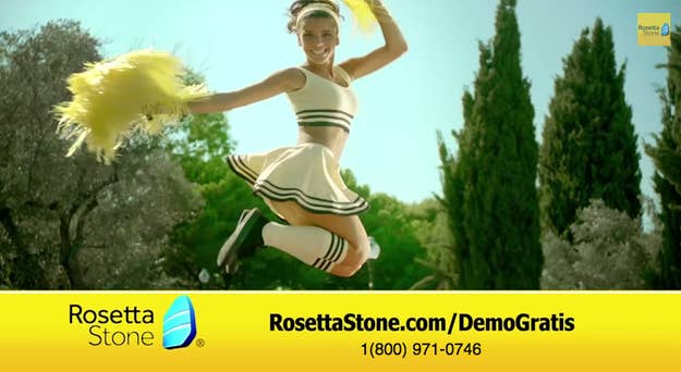 rosetta stone advert