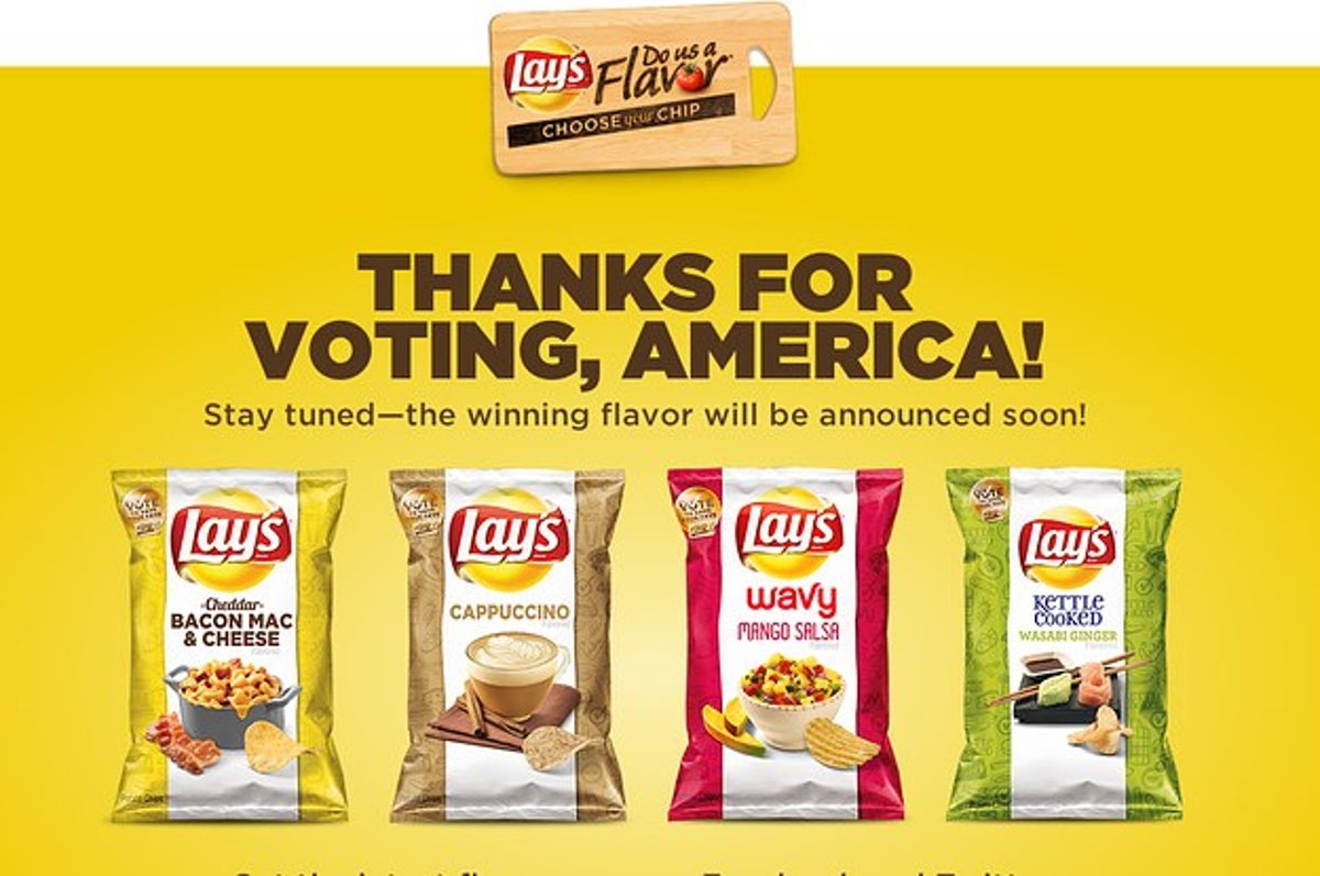Sorry Cappuccino, Wasabi Ginger Wins Lay's Potato Chips Contest