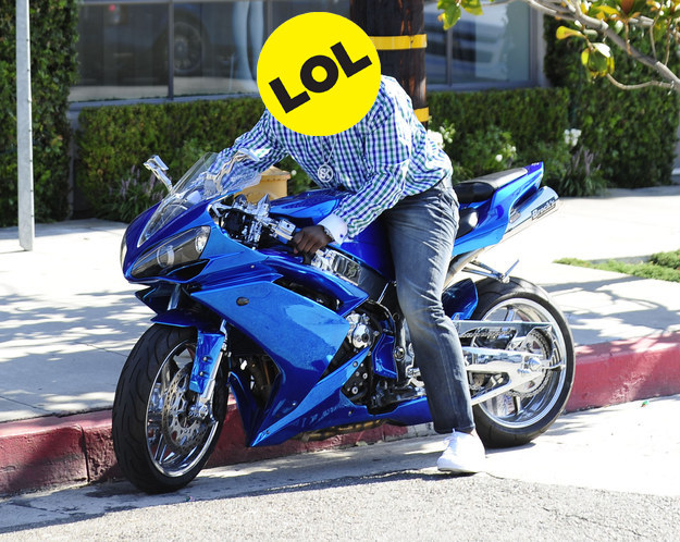 Can You Guess Who's Riding The Motorcycle?