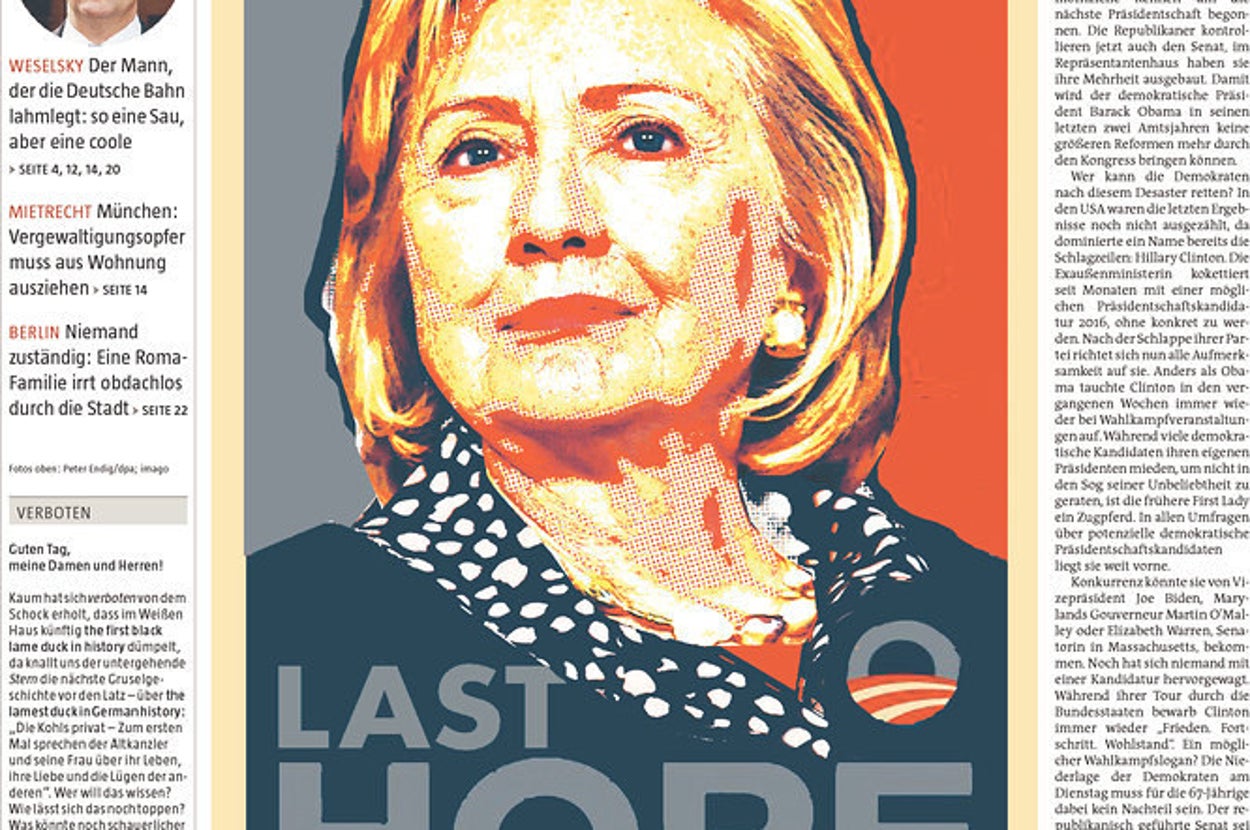 German Leftist Newspaper Is Ready For Hillary